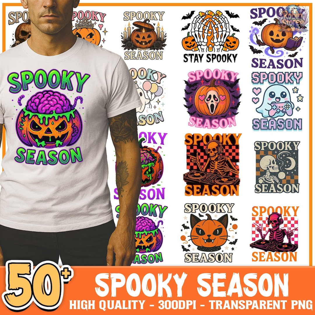 50+ Skeleton Png Bundle, Spooky Season Png, Pumpkin Png Bundle ...