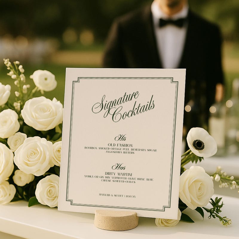 Dark Green Sign Wedding - Etsy