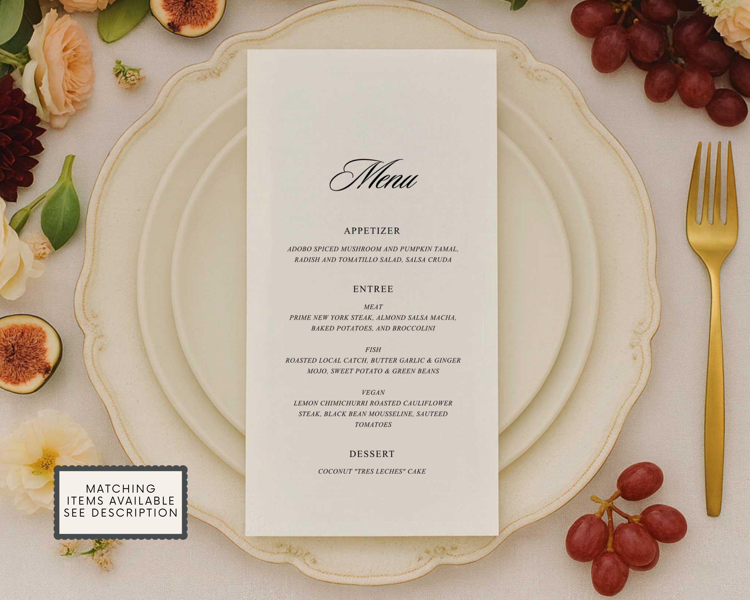 Elegant Wedding Bar Menu Template: Customizable Cocktail Sign (digital ...