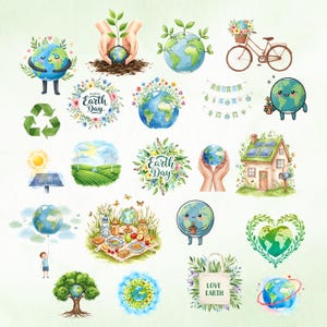 22 Earth Day Cliparts, Eco Friendly Png's With Transparent Background ...