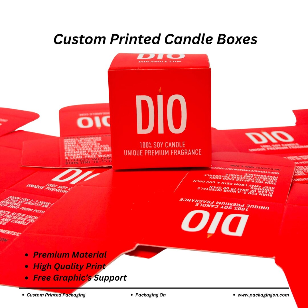 Custom Candle Boxes Packaging / QTY 100 Boxes - Etsy
