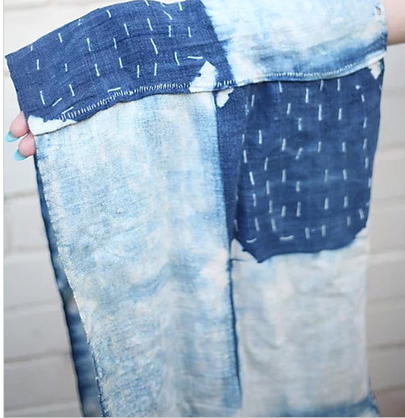 Shibori Indigo Deep Waters Palette Circle Scarf - Etsy