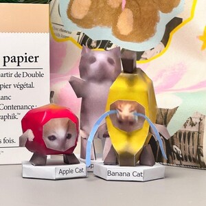 3D Papercraft Meme Cats - Etsy Canada