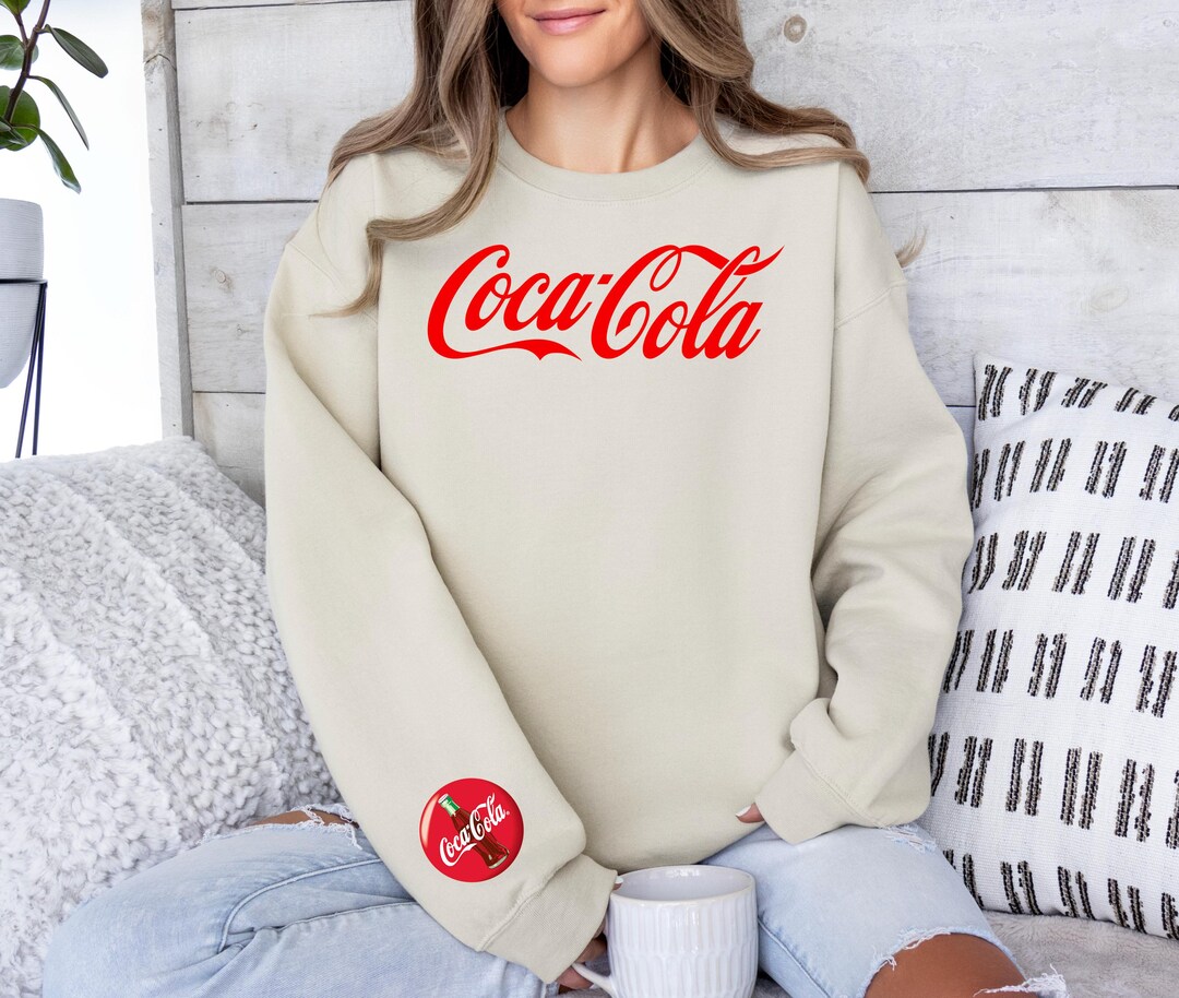 Coca Cola Sweatshirt, Coca Cola Logo Hoodie, Coke Lover Sweatshirt ...