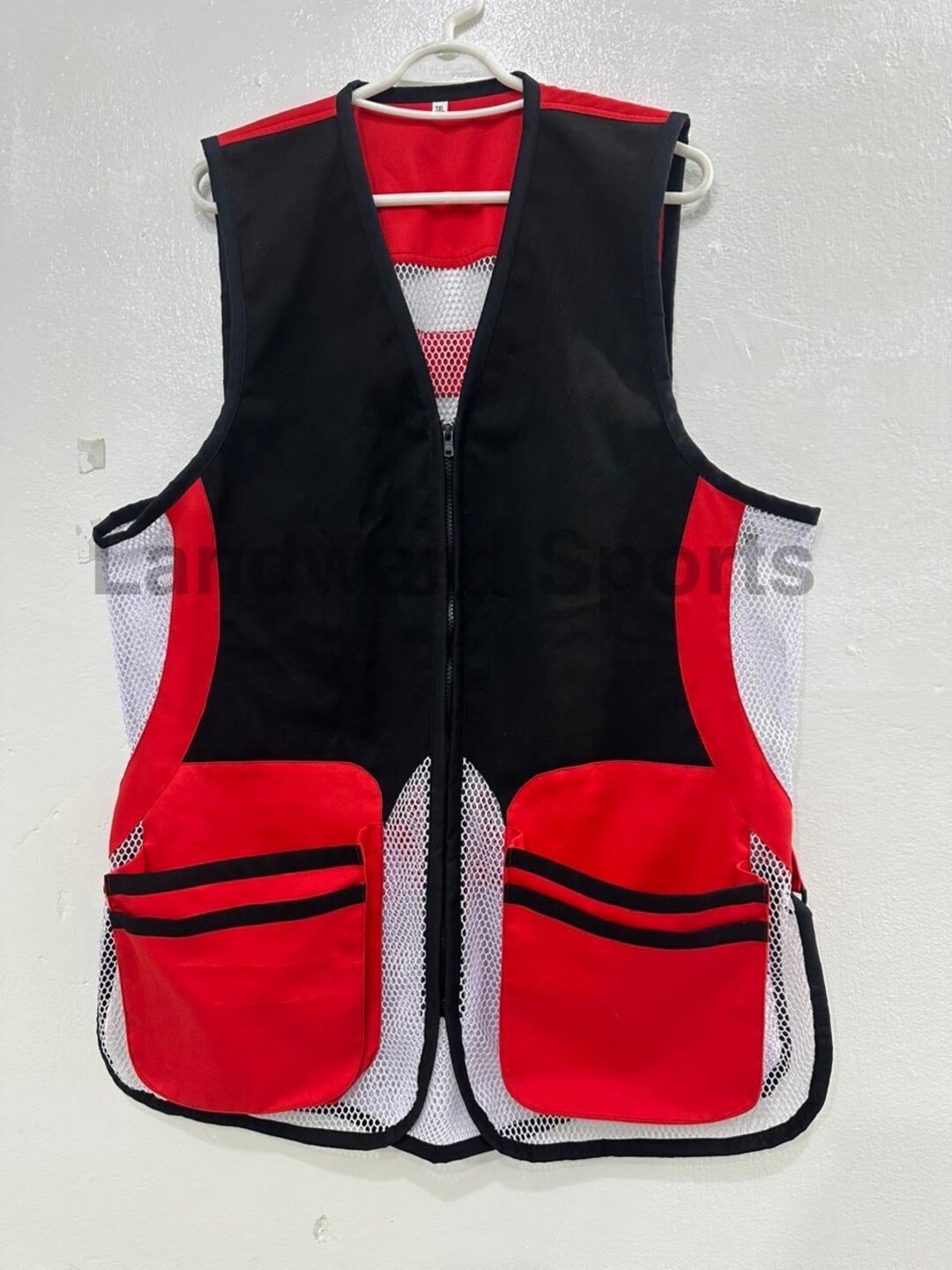 Premium Design Clay Shooting Vest. Double Recoil Pad. Black Alcantara ...