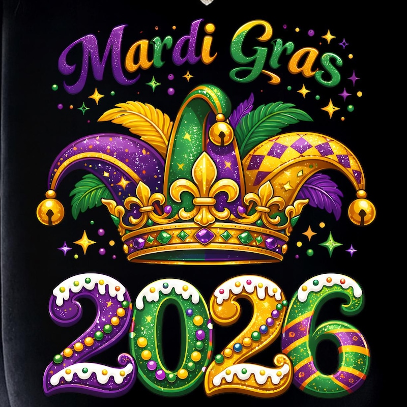 Happy Mardi Gras 2026 Png - Etsy