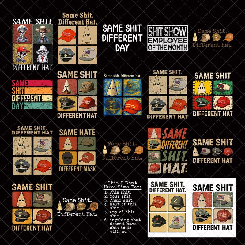 Same Shit Different Hat Tshirt - Etsy