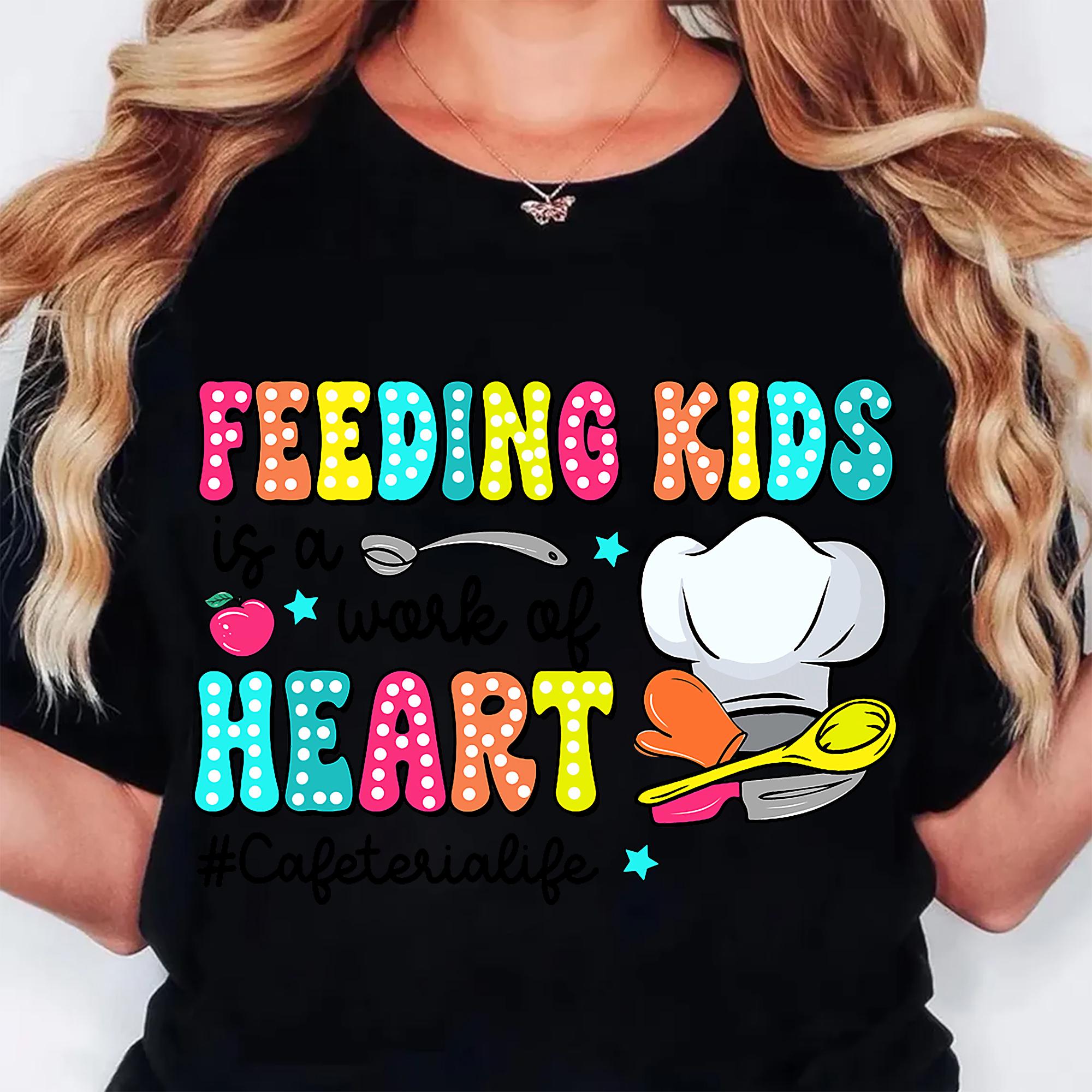 Feeding Kids is A Work of Heart Png Bundle, Cafeteria Worker, Student ...