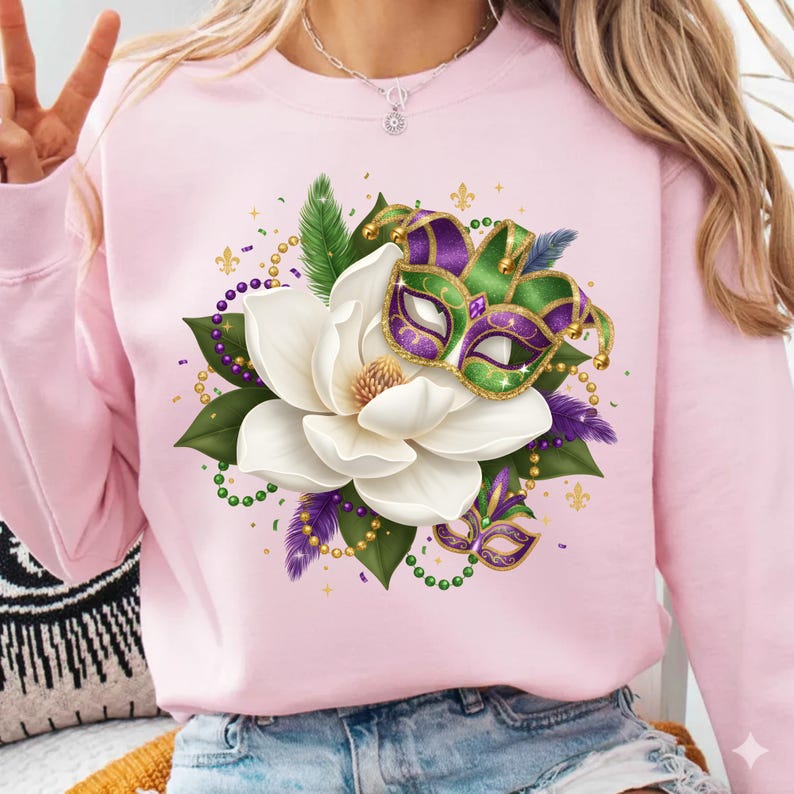 Mardi Gras Flower Png, Mardi Gras Magnolia, Mardi Gras Floral ...