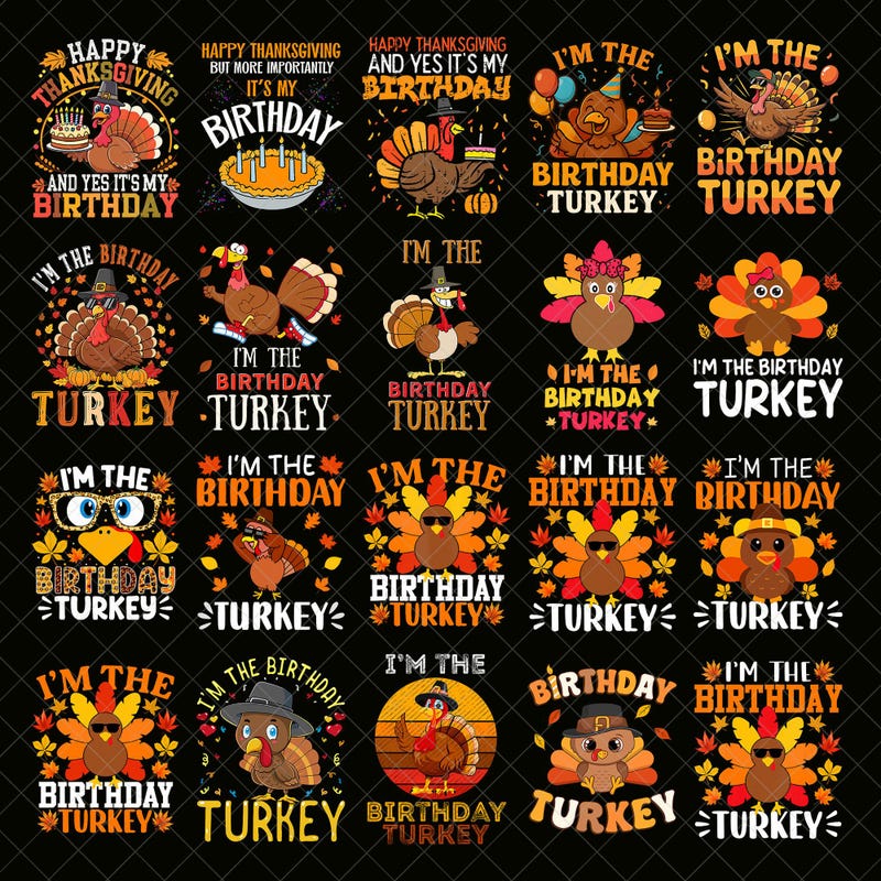 Turkey Birthday - Etsy