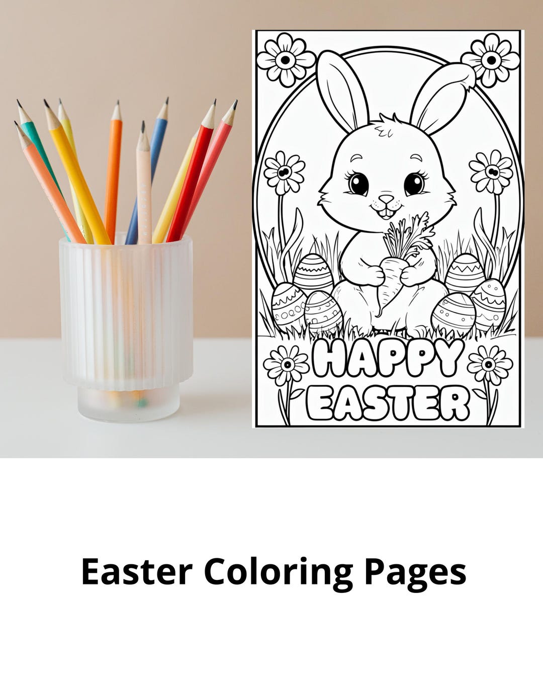 Easter Coloring Pages for Kids, Easter Party, Kids Activity, Kids ...