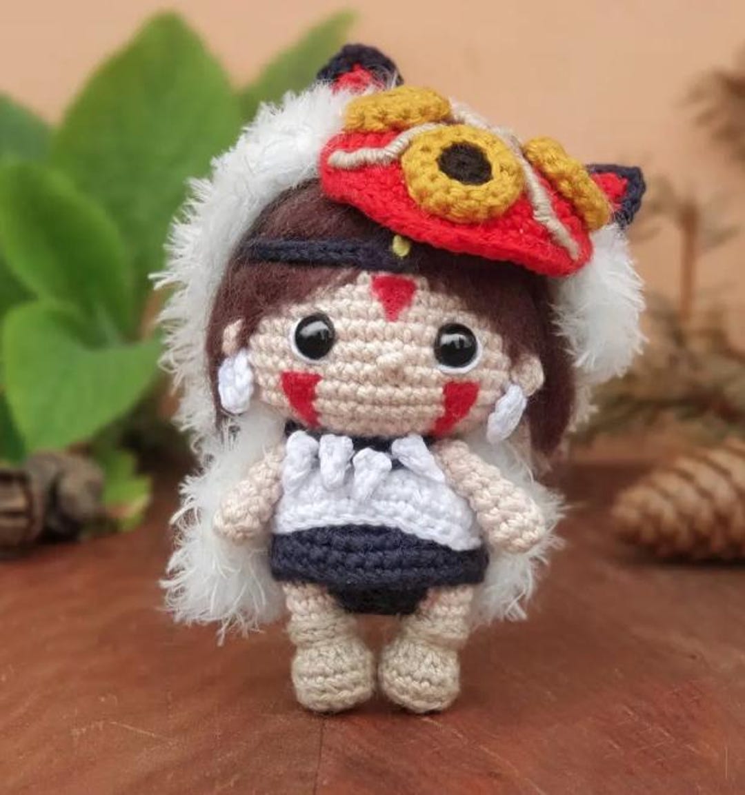 Princess Mononoke Crochet Pattern - Etsy