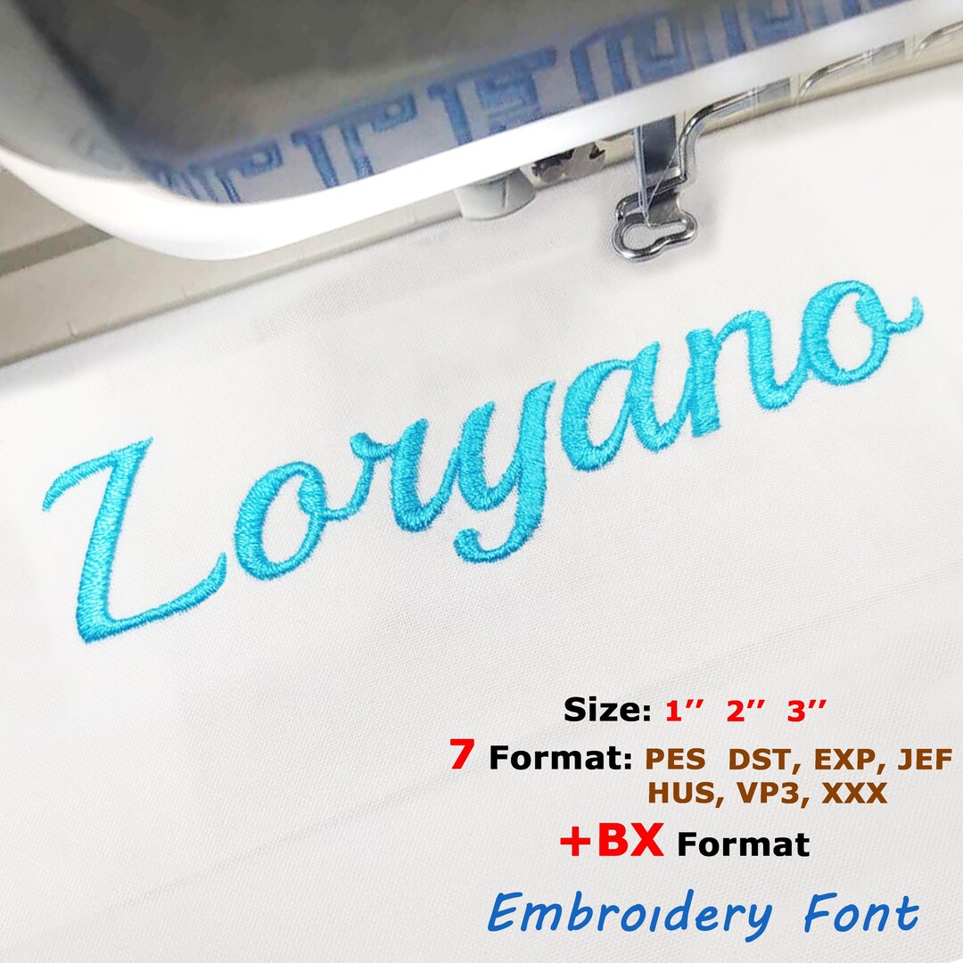 BX Font, Pes Font, Satin Stitch Font, Font for Embroidery, Dst Exp Hus ...