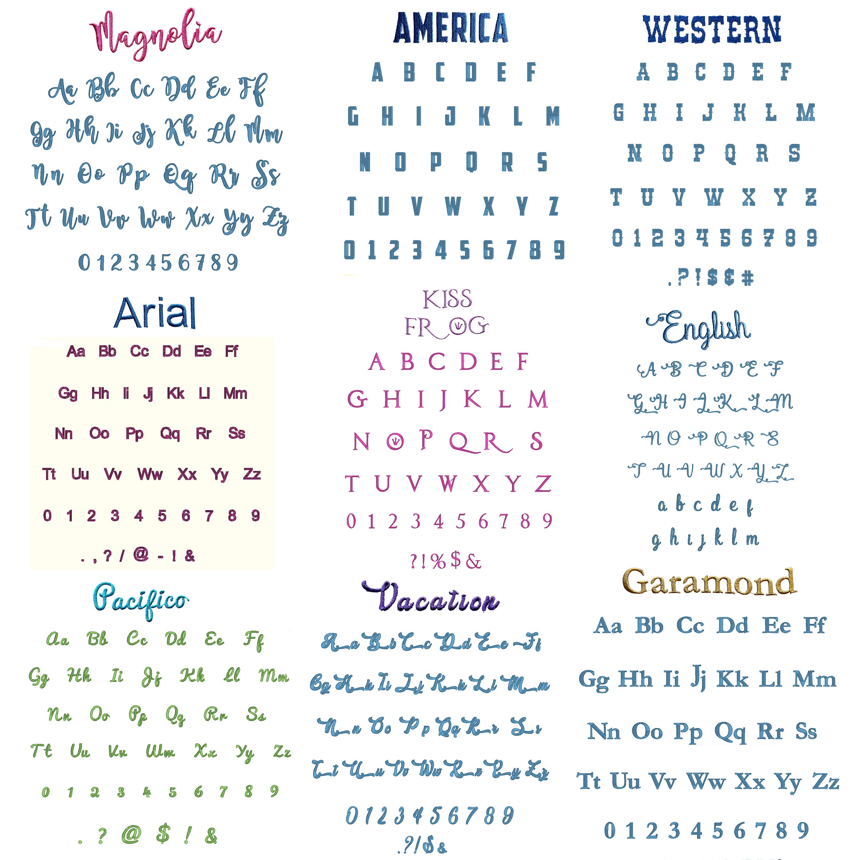 BX Embroidery Fonts Bundle, 75 BX Fonts, Embrilliance BX Fonts, Machine ...