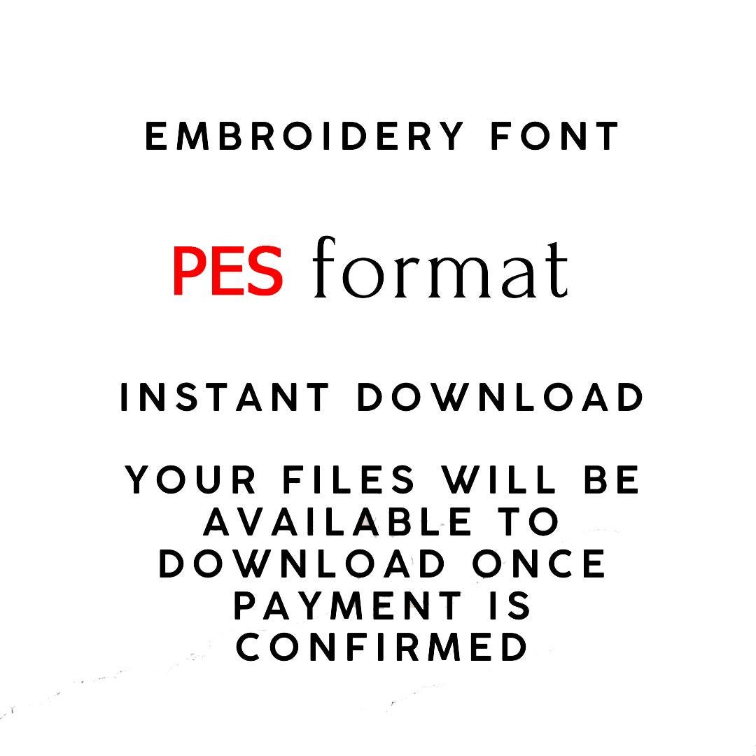 PES Embroidery Fonts, 10 PES Font Bundle, Brother Pes Fonts, Cursive Script Embroidery Fonts ...