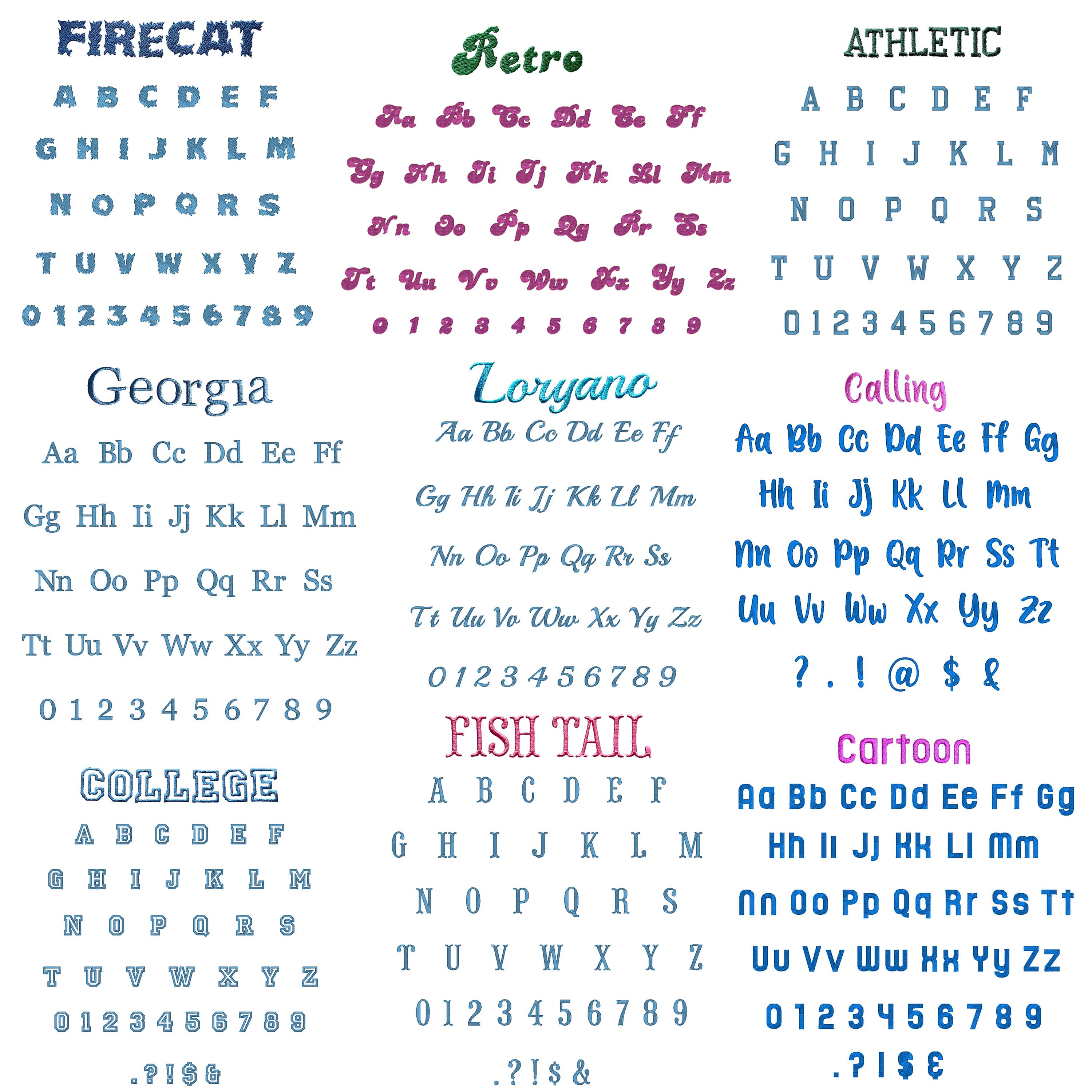 BX Embroidery Fonts Bundle, 75 BX Fonts, Embrilliance BX Fonts, Machine ...