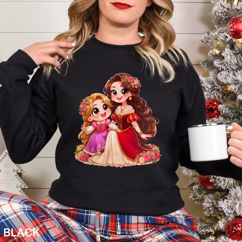 Disney Princesses Mom Matching Sweatshirt Princess Mommy Hoodie, Disney ...