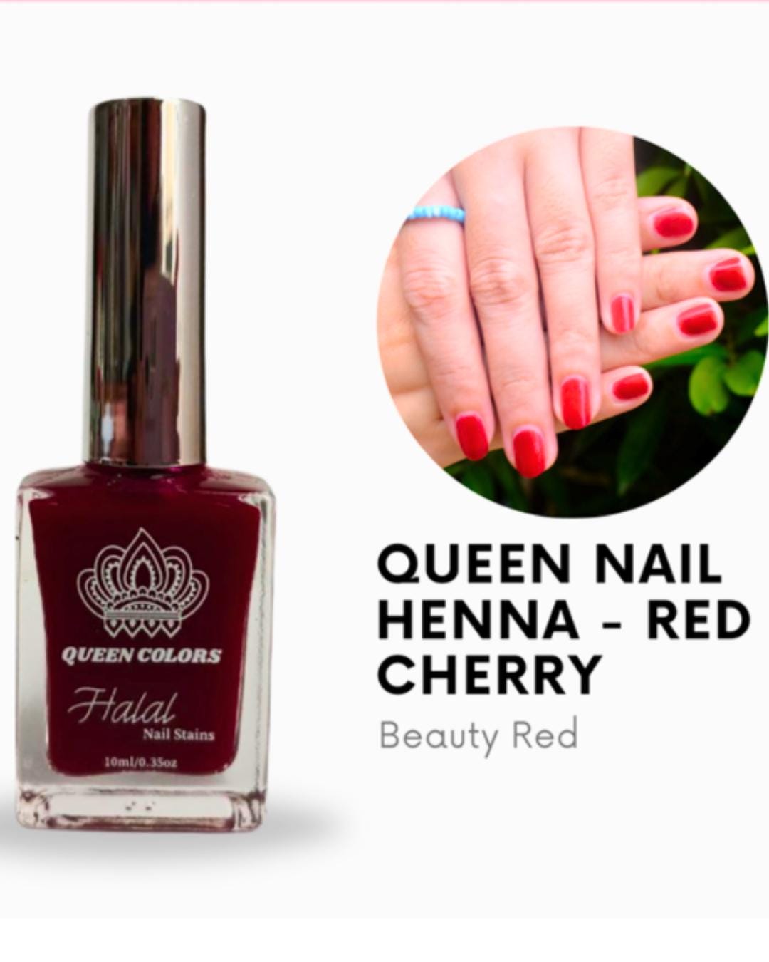 Organic Henna Nail Stain – Halal & Wudhu-friendly, Water-permeable ...