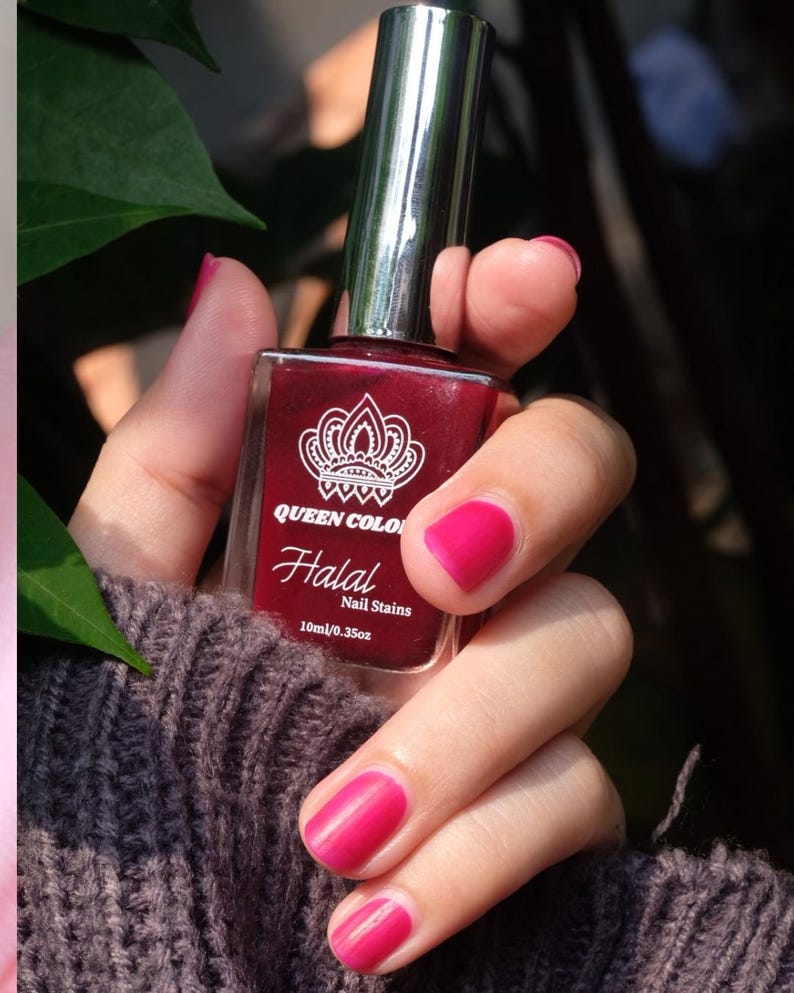 Organic Henna Nail Stain – Halal & Wudhu-friendly, Water-permeable ...