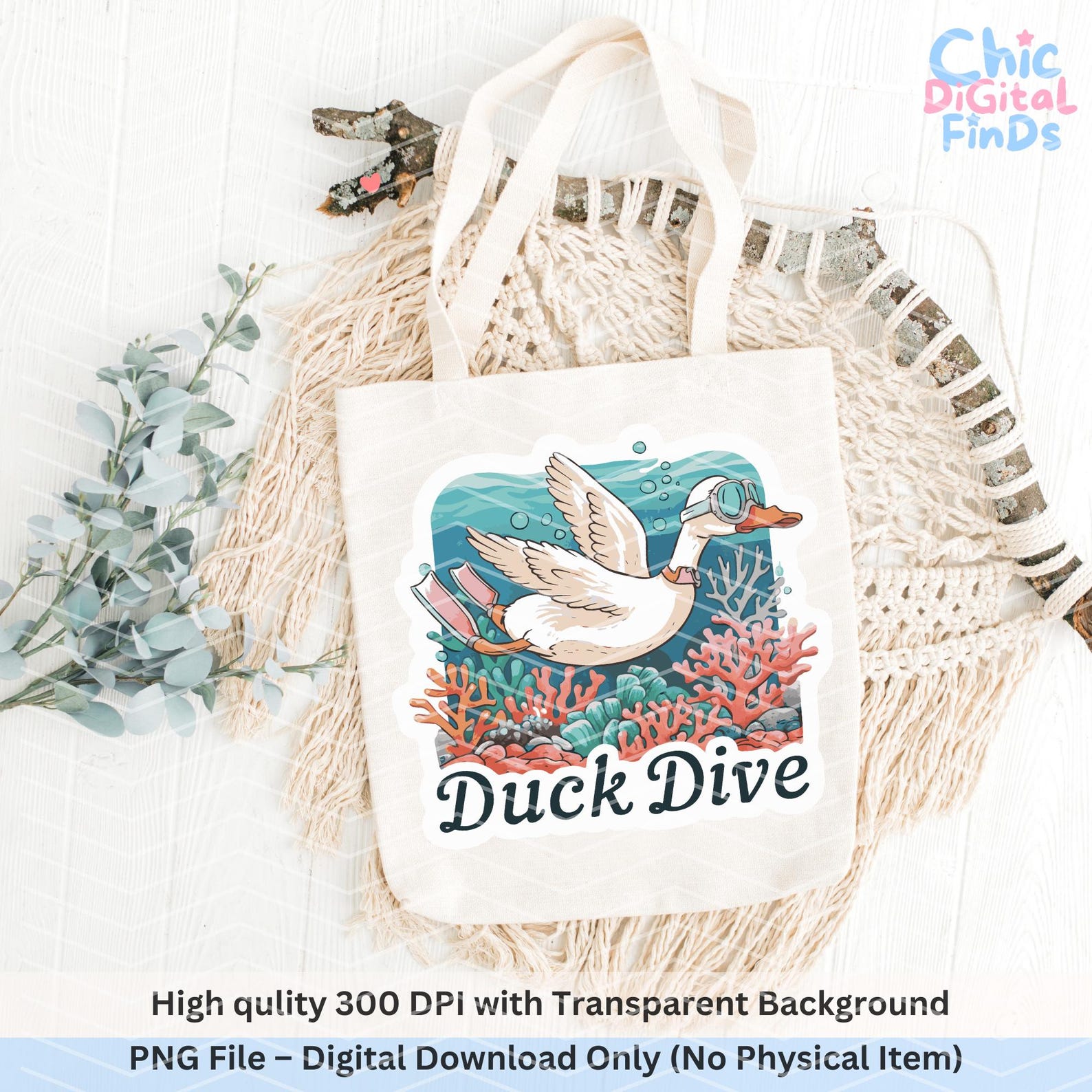 Duck PNG | Funny Duck With Goggles Clipart | Underwater Diving Duck ...