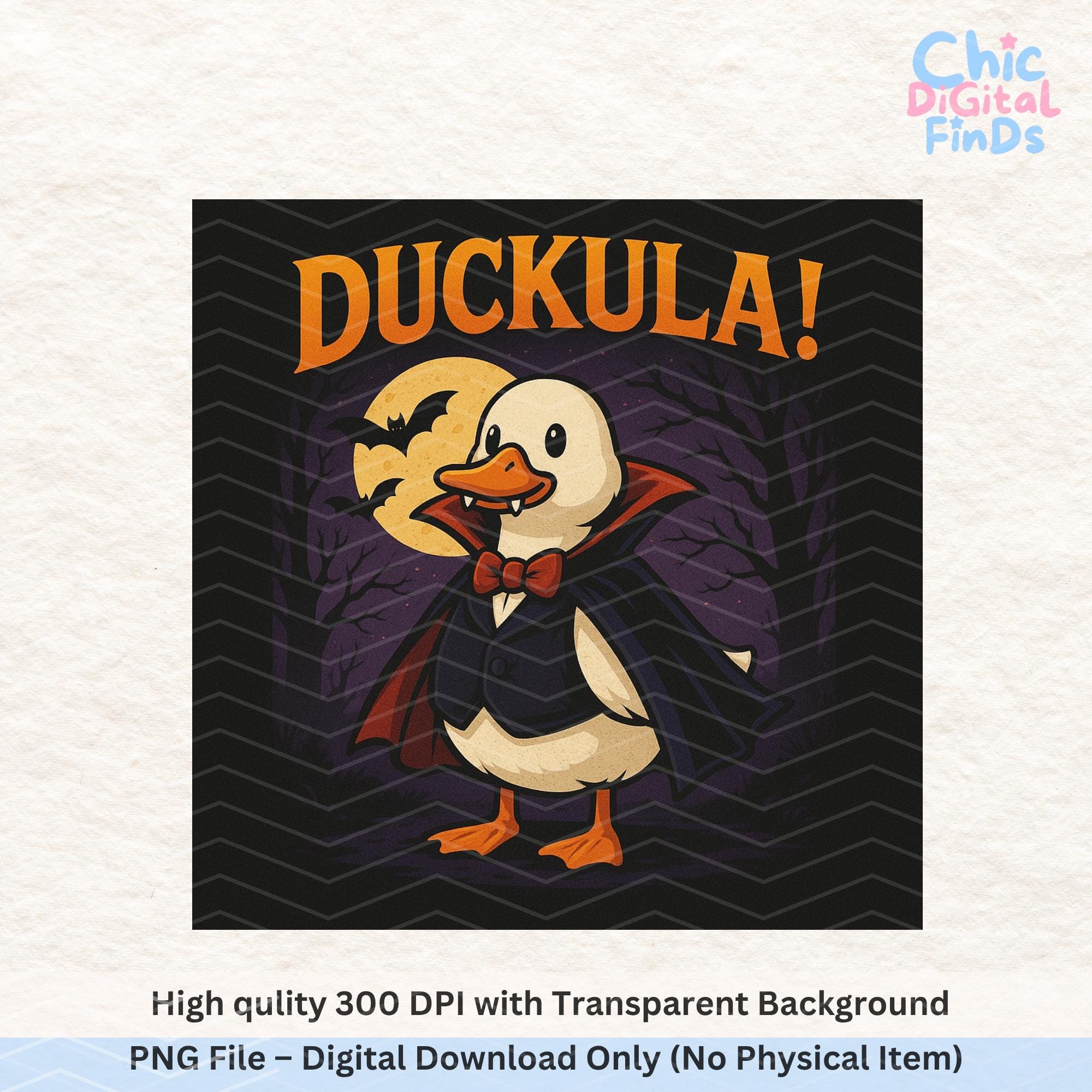 Halloween Duck PNG, Duckula Dracula Goose Clipart, Funny Vampire Duck ...