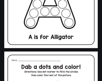 Alphabet Animals | Dot Marker Worksheets (A-Z) - Etsy