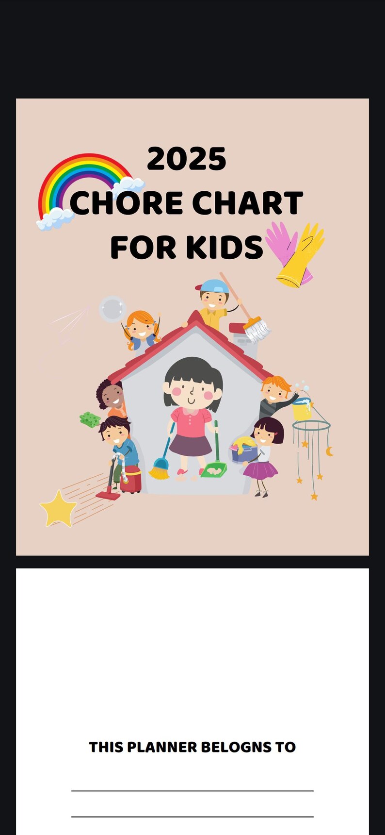 Chore Chart for Kids - Etsy