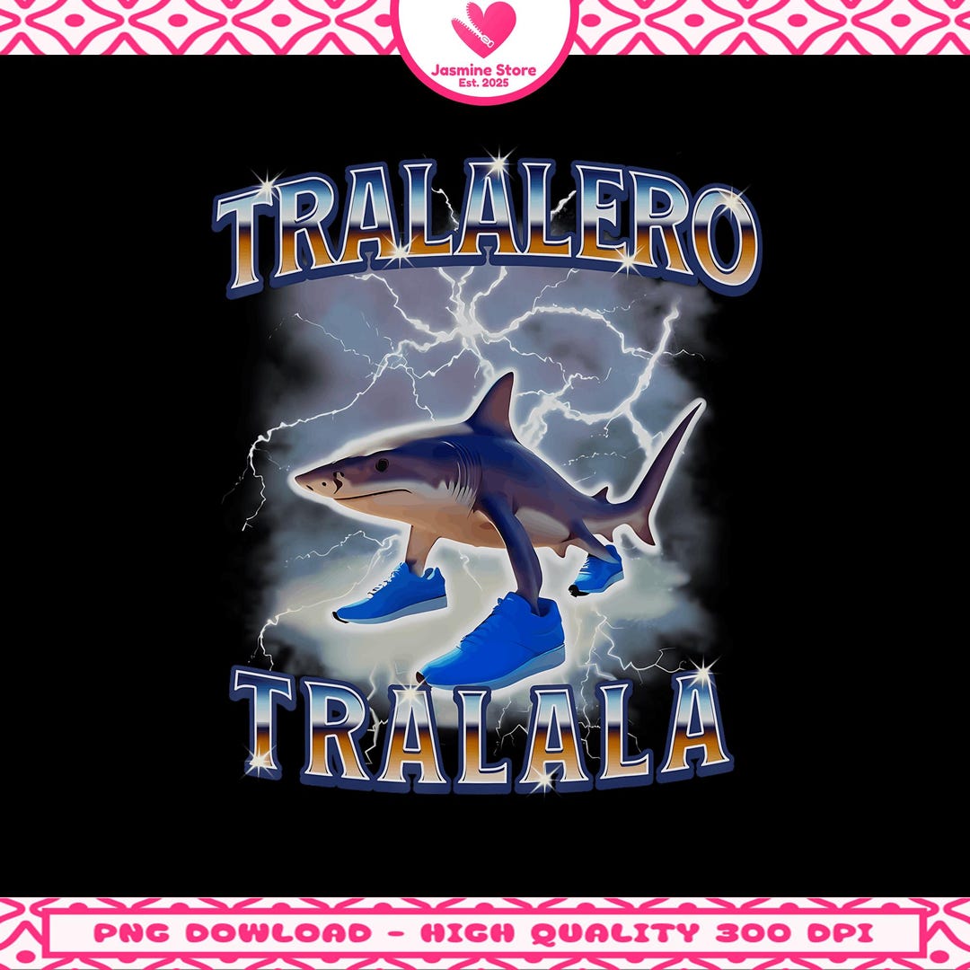 Tralalero Tralala Funny Shark Meme Brainrot Italian Tralalero Tralala ...