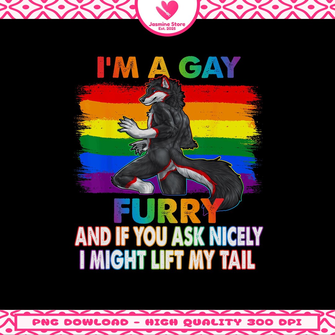 Im A Gay Furry Rainbow Fox Wolf Fursona Fandom Pride Month, May the ...