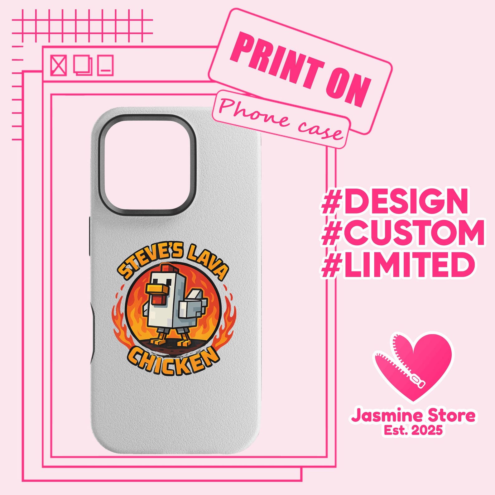 Lava Chicken Miners Meme Steve Pixel Gaming Chicken Chicken Jockey PNG ...