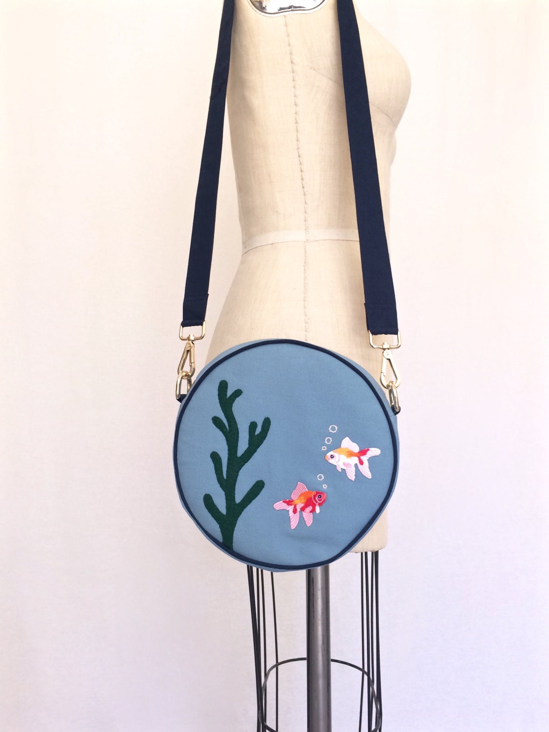 Fish Bowl Purse shoulder Bag With Detachable Strap by | Etsy