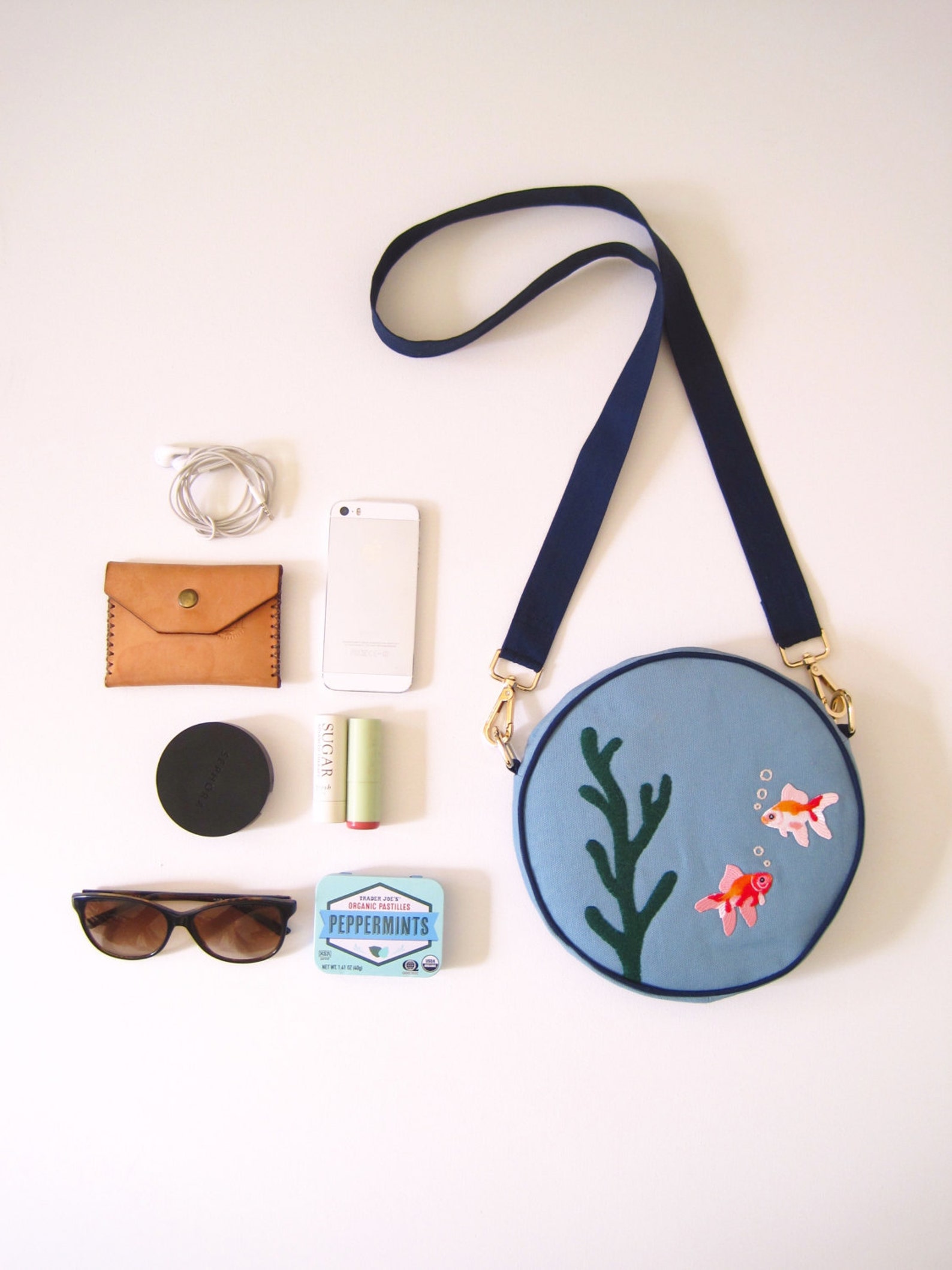 Fish Bowl Purse shoulder Bag With Detachable Strap by | Etsy