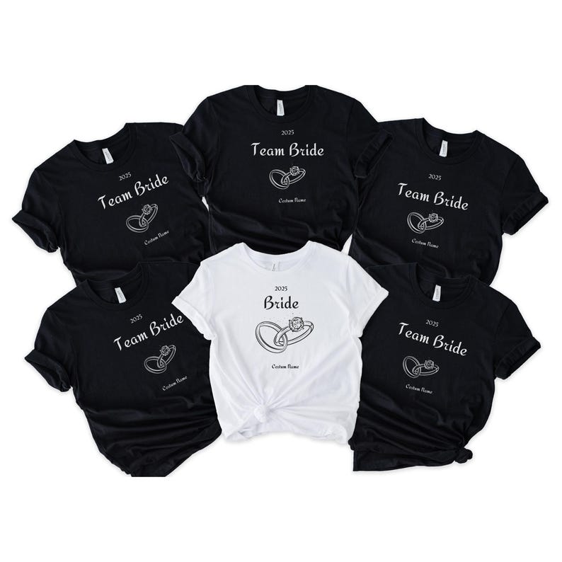 Bridal Party Shirts - Team Bride T-shirts - Bachelorette Party Tee ...
