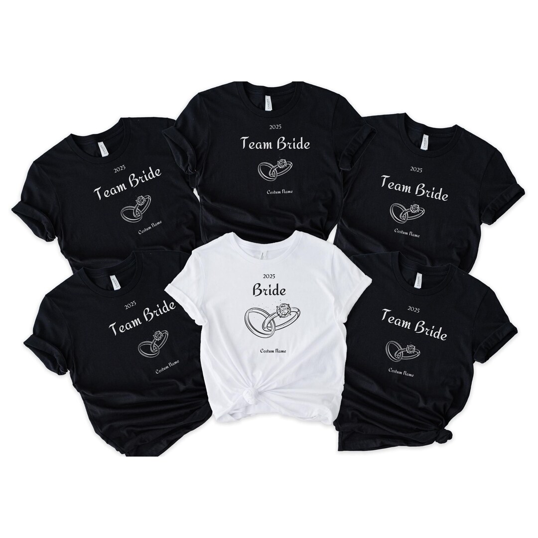 Bridal Party Shirts - Team Bride T-shirts - Bachelorette Party Tee ...