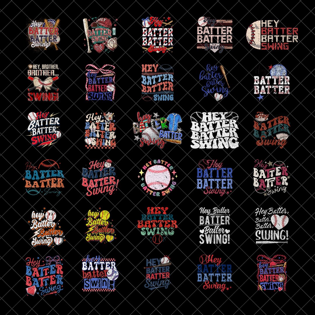 Hey Batter Batter Swing Png Bundle, Batter Batter Swing PNG, Baseball ...