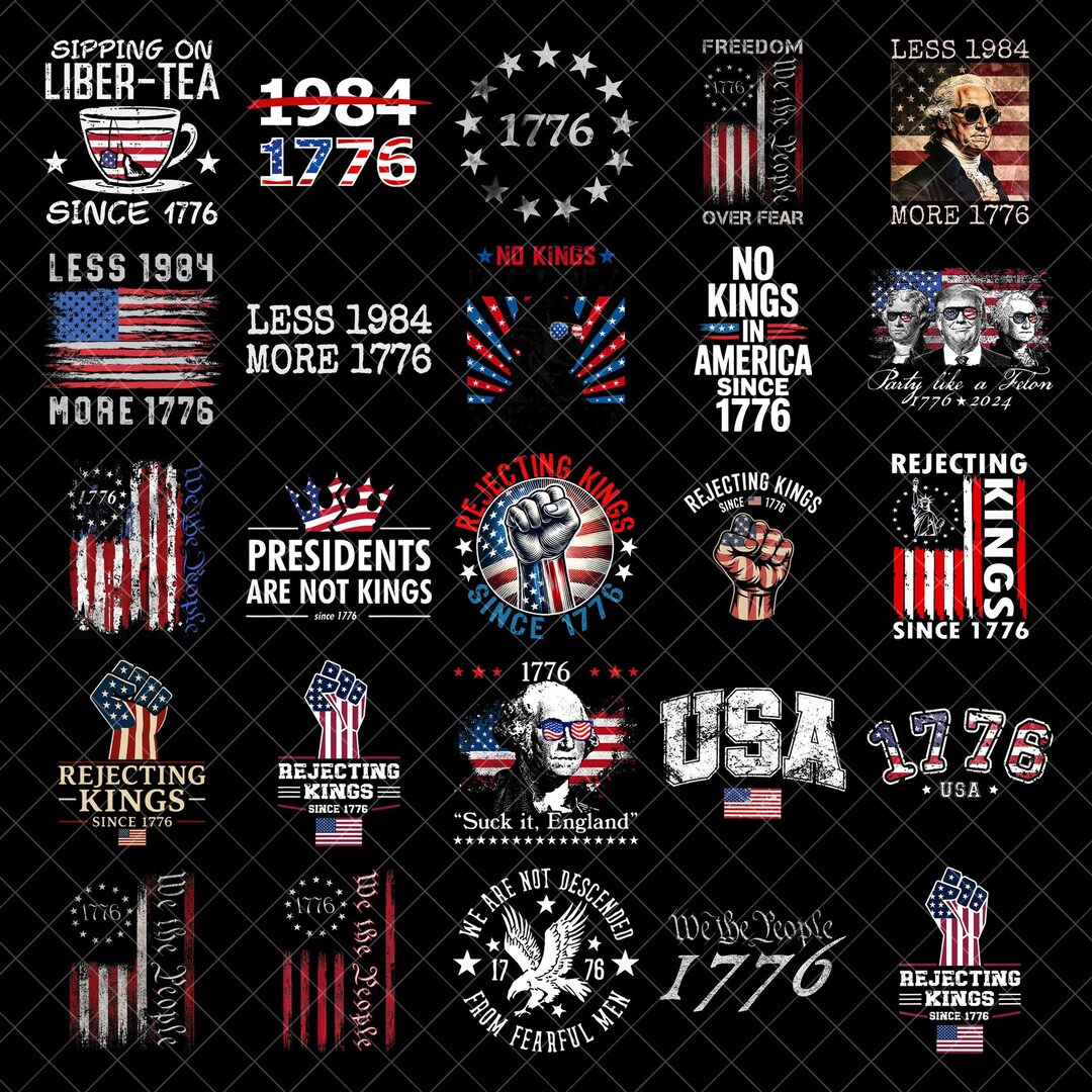 Retro 1776 Png Bundle, 4th of July Png, Vintage America Png, Memorial ...