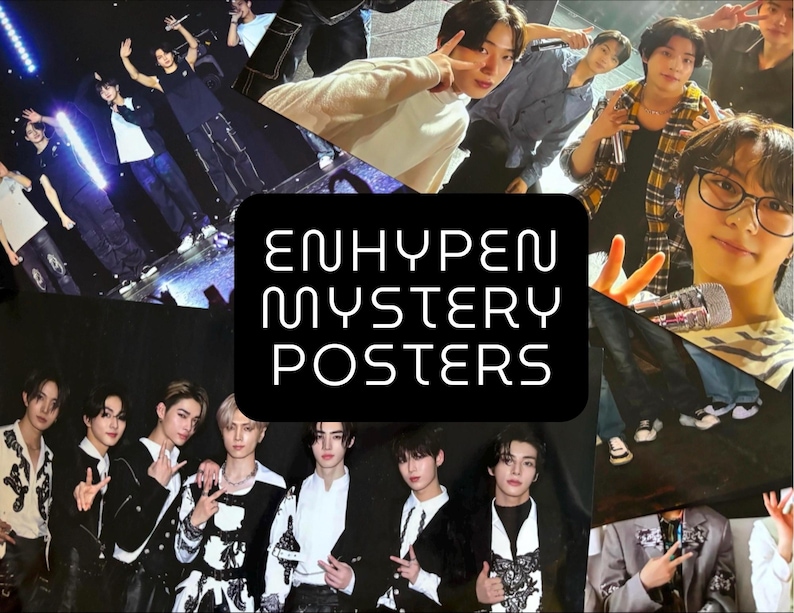 Enhypen Mystery Posters – OT7 K-pop Fan Merch & Collectibles - Etsy