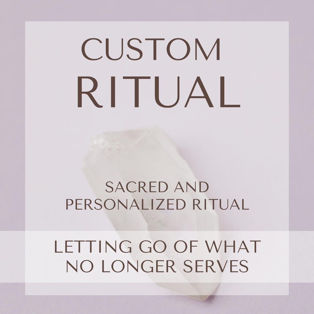 Custom Mini Magic Ritual – Personalized Symbolic Act for Letting Go of ...