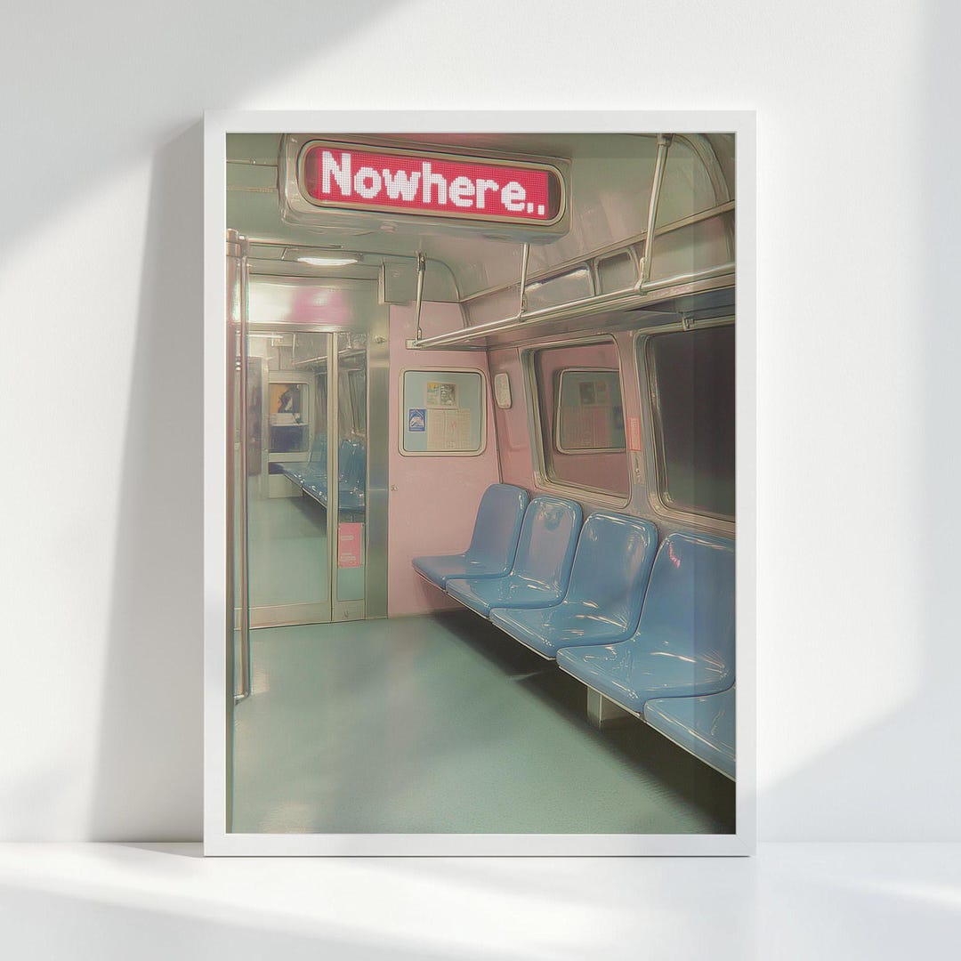Dreamcore Weirdcore Poster - Liminal Space Aesthetic Print, Backrooms Surreal Subway Art ...