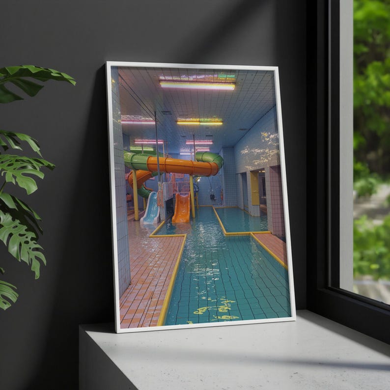 Dreamcore Poolrooms Wall Art - Surreal Liminal Space Poster - Weirdcore ...