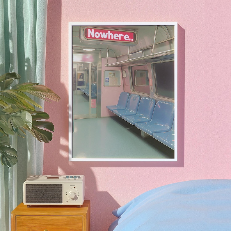 Dreamcore Weirdcore Poster - Liminal Space Aesthetic Print, Backrooms Surreal Subway Art ...
