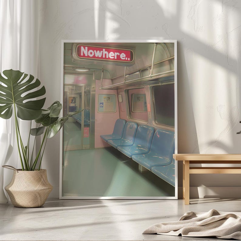 Dreamcore Weirdcore Poster - Liminal Space Aesthetic Print, Backrooms Surreal Subway Art ...