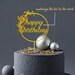 Personalised Wooden Cake Topper Custom Happy Birthday Cake Topper ...