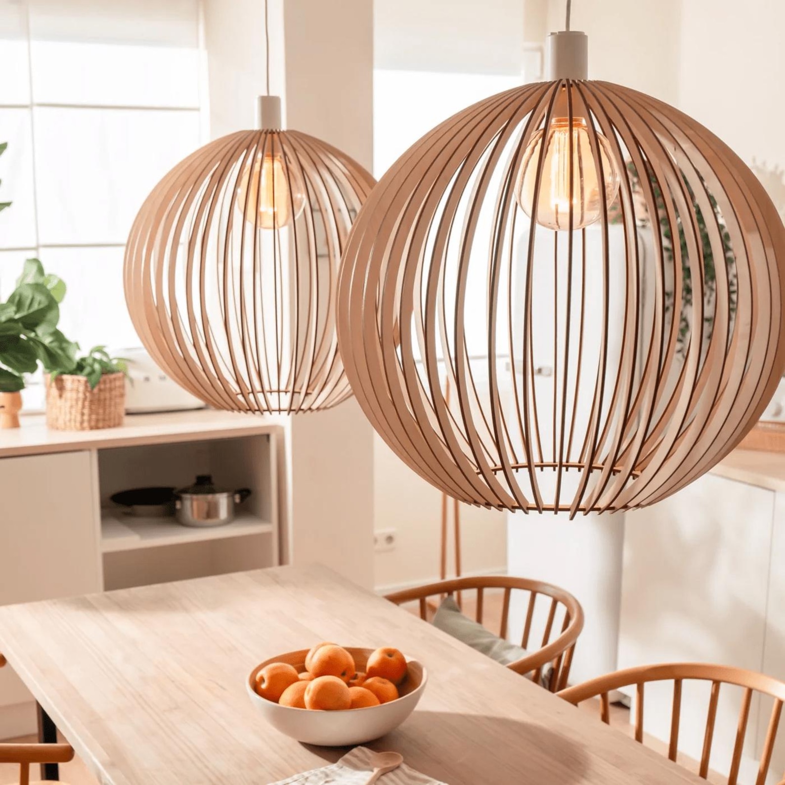 Scandinavian FSC Certified Hanging Lamp 'FORSETI' | Sustainable Ceiling ...