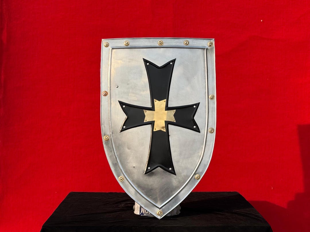 Templar Shield ~ Crusader Templar Shield ~ Knight Holy Red Cross Shield ...