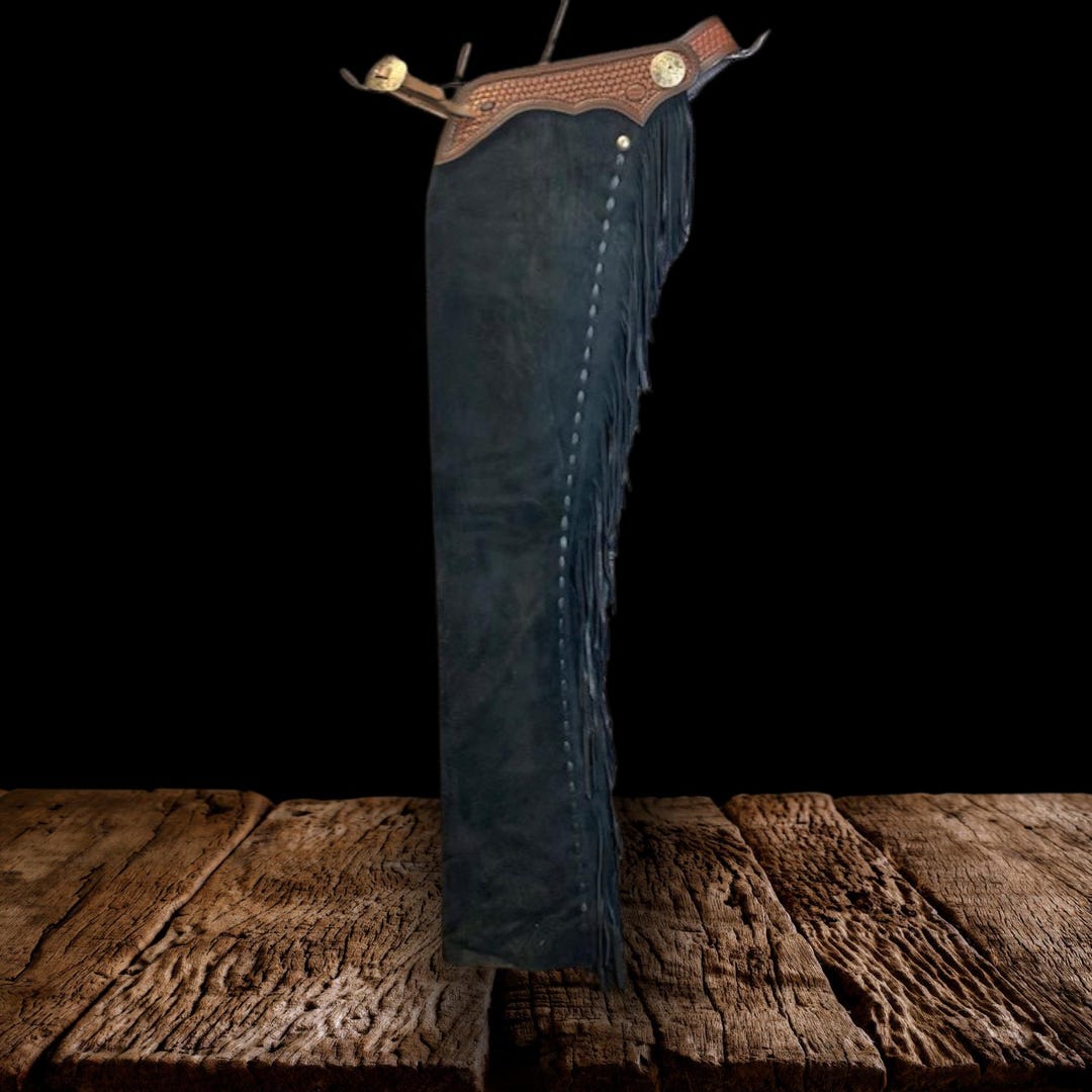 Handmade Leather Show Chaps, Horse Riding Gear, Cowboy Suede Chaps ...