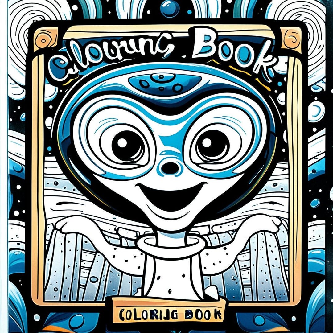 Alien Adventures: Fun Alien Coloring Book for Kids - Etsy