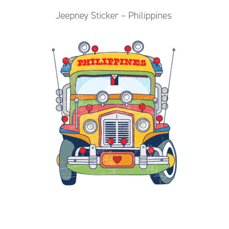 Jeepney Sticker - Etsy