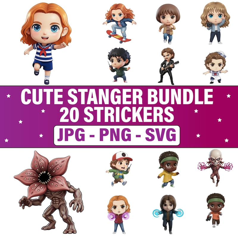 Strangers Things Chibi - Etsy
