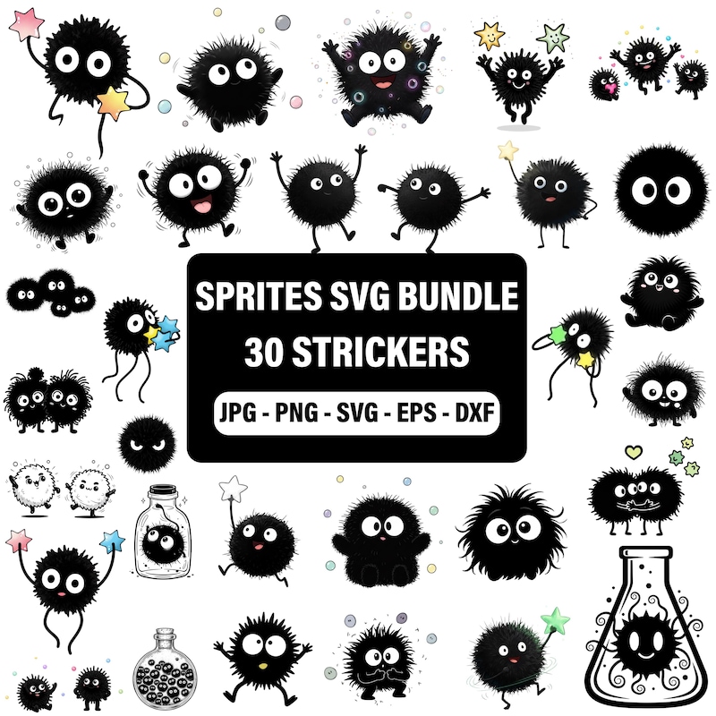 Soot Sprite Svg and Png - Etsy